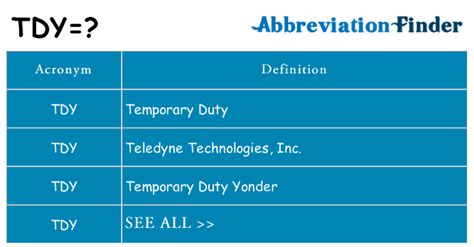 What Does Tdy Mean Campus Sdh