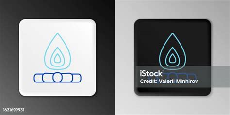 라인 캠프파이어 아이콘은 회색 배경에 분리되어 있습니다 나무로 모닥불을 태우고 있습니다 다채로운 개요 개념입니다 벡터 가연성에 대한 스톡 벡터 아트 및 기타 이미지 Istock