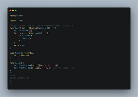 Golang Generics Typeinference Godevelopment Cleancode Golangtips Aslam Mulla