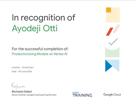 Ayodeji Otti On Linkedin Vertexai Productionizingmodels Mlops Machinelearning Ai Datascience