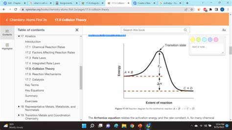 17 5 Collision Theory Flashcards Quizlet