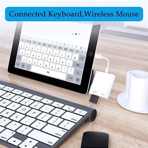 Lighting To Usb Camera Adapter Female Usb3 Otg Mfi Certified Charger Cable I Os Converter Power