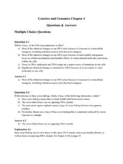 Genetics And Genomics Chapter 4 Questions Answers Genetics And Genomics Chapter 4
