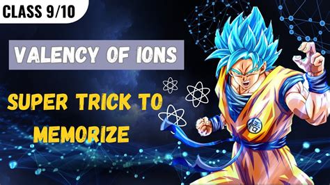How To Memorize VALENCY Ions Easy Trick YouTube