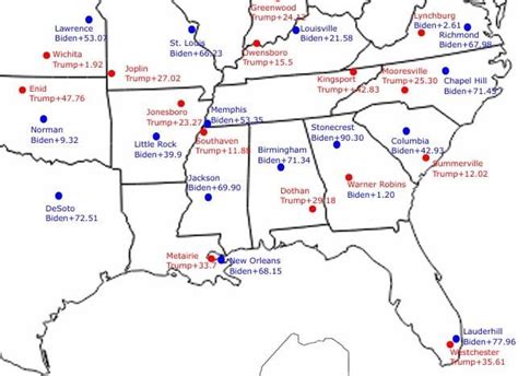 The Most Democratic And Republican Cities Pop 50k In Each Us State