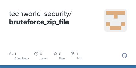 Github Techworld Securitybruteforcezipfile