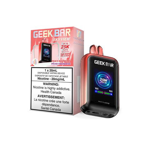 Best Peach Raspberry Geek Bar Skyview 25k Lux Vapes