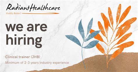 Rohan Pretorius On Linkedin We Presently Have A Vacancy For A National Clinical Trainer For Our