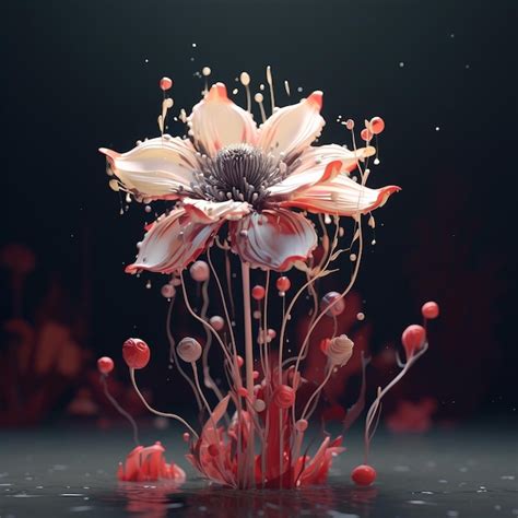 Premium Ai Image Lily Flower Animation Premium Ai Image Lily Flower Animation