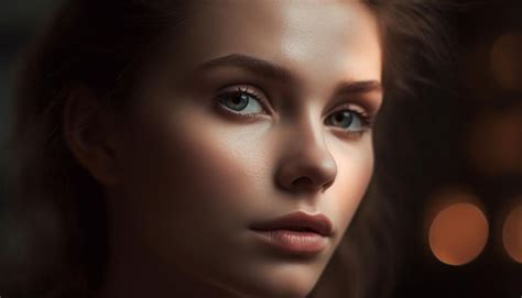 Hermosa Mujer Joven Con Elegancia Sensual Mirando Fijamente Generada Por Ai Foto Gratis