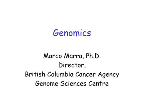 PPT Genomics PowerPoint Presentation Free Download ID 5159947