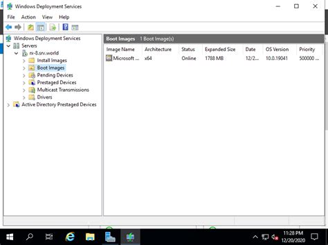 windows server 2019 wds add boot image server world