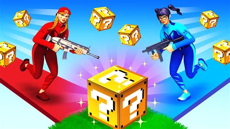 Red Vs Blue Lucky Block 9889 3064 5856 By Progames Fortnite Creative Map Code Fortnitegg
