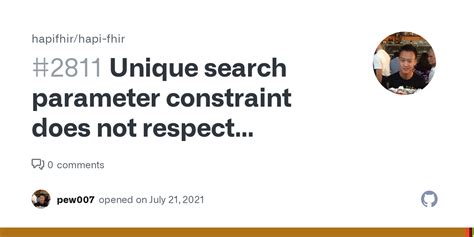 Unique Search Parameter Constraint Does Not Respect Partitions · Issue 2811 · Hapifhirhapi
