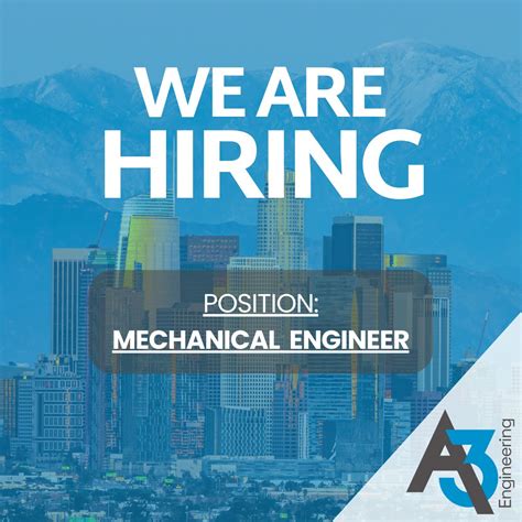 A3 Engineering On Linkedin 🚀 Were Hiring 🚀 A3 Engineering Is Seeking