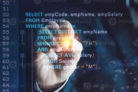 System Analyst Or Businessman Coding Sql Structured Query Language Code Example Of Sql Code To