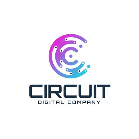 Premium Vector Circuit Digital Letter C Logo