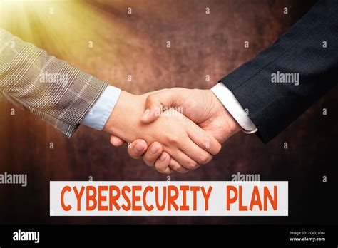 Text Showing Inspiration Cybersecurity Plan Internet Concept