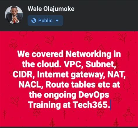 Wale Olajumoke On Linkedin Devops Aws Cloudcomputing Tech365 Devopengineering