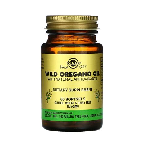 Solgar სოლგარი ორეგანოს ზეთი 175მგ 60 კაფსულა