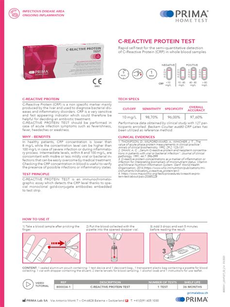 800034 1 Leaflet 02 2 6 Pdf C Reactive Protein Health Sciences