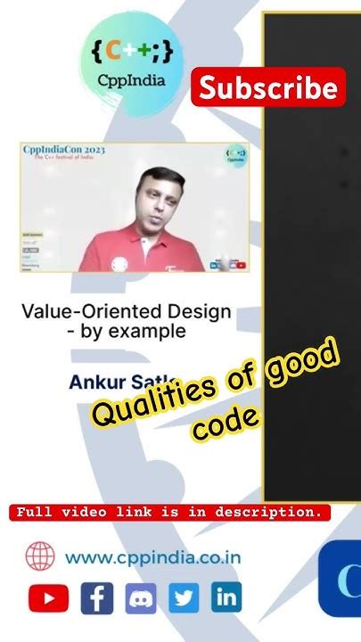 Qualities Of Good Code Coding Cpp Objectorienteddesign Cppindia