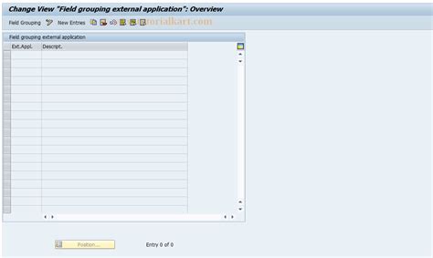 REGC SAP Tcode Field Modific Per External Application