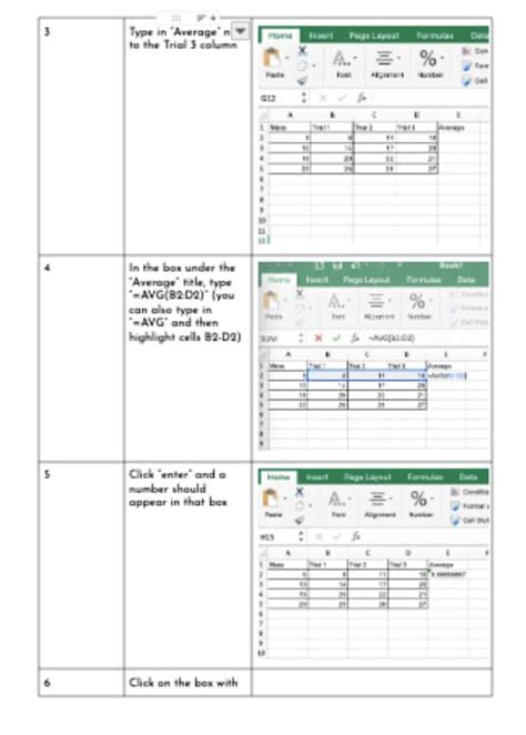Calculating Averages And Standard Deviation Using Excel Lesson Grades