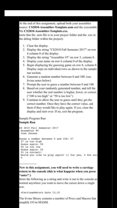 At The End Of This Assignment Upload Both Your Chegg Com