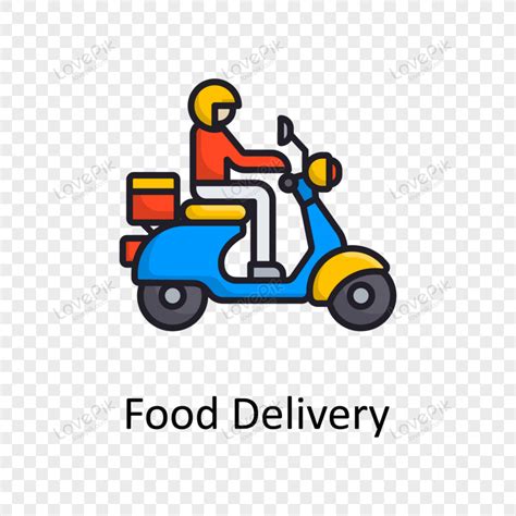 음식 배달 벡터 채우기 개요 아이콘 디자인 그림 Png 일러스트 무료 다운로드 Lovepik