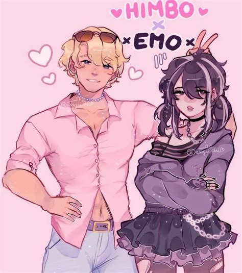 Himbo X Emo Character Design Cute Couple Art Character Art