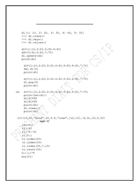 worksheet tuple dictionary pdf computer programming software engineering