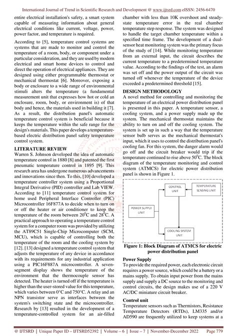 An Automatic Temperature Monitoring And Control System For Electric Power Distribution Panel Pdf