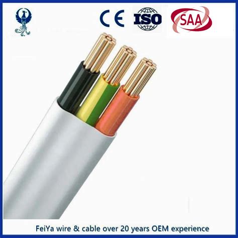 3 Core Cable 15mm 25mm 4mm 6mm 10mm Pvc Insulated Twin And Earth Tps