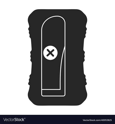 Sharpener Iconblack Icon Isolated Royalty Free Vector Image