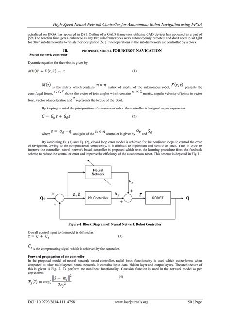 High Speed Neural Network Controller For Autonomous Robot Navigation Using Fpga Pdf