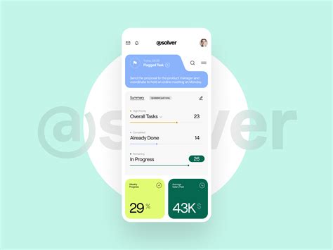 Solver Task Manager App By Sam Halpert For Awsmd On Dribbble