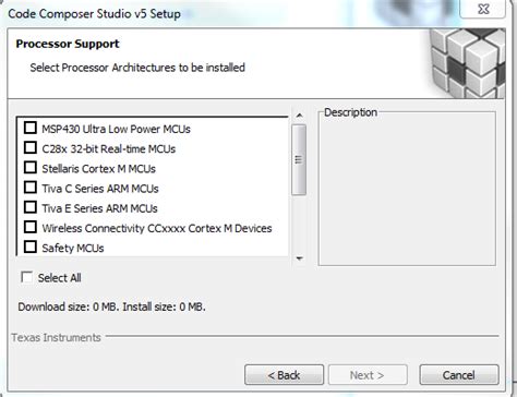 Missing Processor Architecture For C X DSP ARM Processors In CCS V