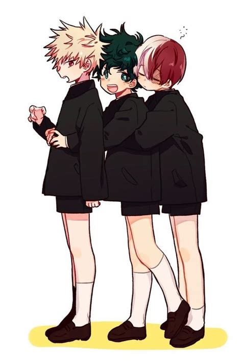 Mejores Im Genes De Mha Izuku X Shoto X Bakugo En Pinterest Chicos De Anime Anime Amor Y