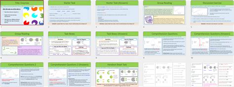 Enzymes Lesson GCSE Biology Teaching Resources