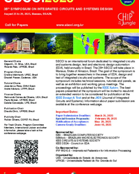 2025 38th Sbc Sbmicro Ieee Symposium On Integrated Circuits And Systems Design Ieee Cass