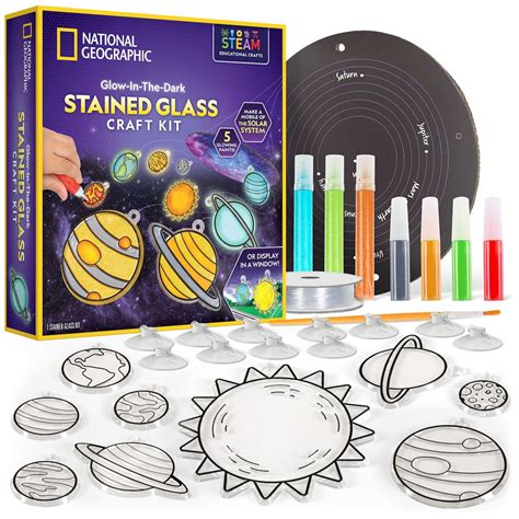 Glow In The Dark Stained Glass Craft Kit Shop The Toy Room