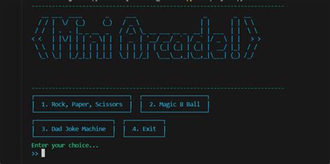 Github Jayshukla8miniarcade A Fun Python Console Application That Features Three Classic