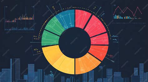 A Data Visualization Featuring A Circular Chart With Graphs And City