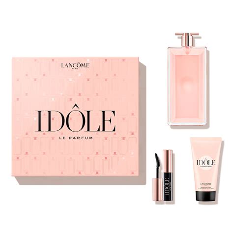 Kit Perfume Lancôme Idôle Feminino Eau De Parfum 50ml Loção Corporal 50ml Máscara De Cílios