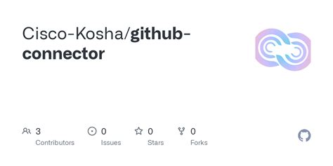 GitHub Cisco Kosha Github Connector