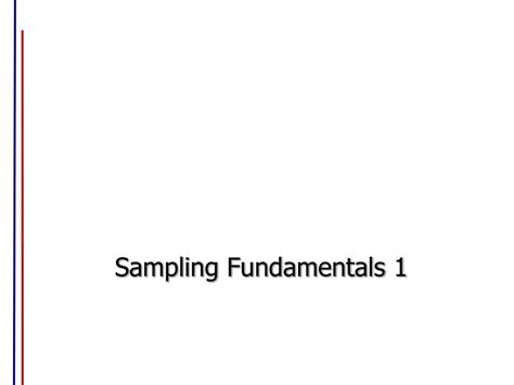 PPT Sampling Fundamentals 1 PowerPoint Presentation Free Download ID 1179570