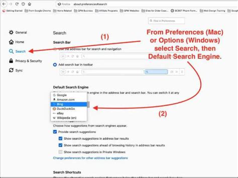 Change The Default Search Engine In Firefox The Techie Senior