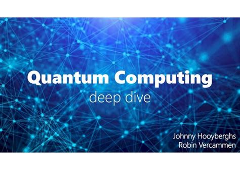 Pdf Quantum Computingwhy Quantum Computing • Moores Law Has Its
