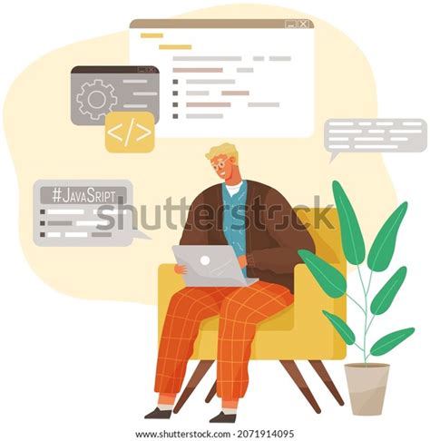programmer engineering coding coder programmers working stock vector royalty free 2071914095